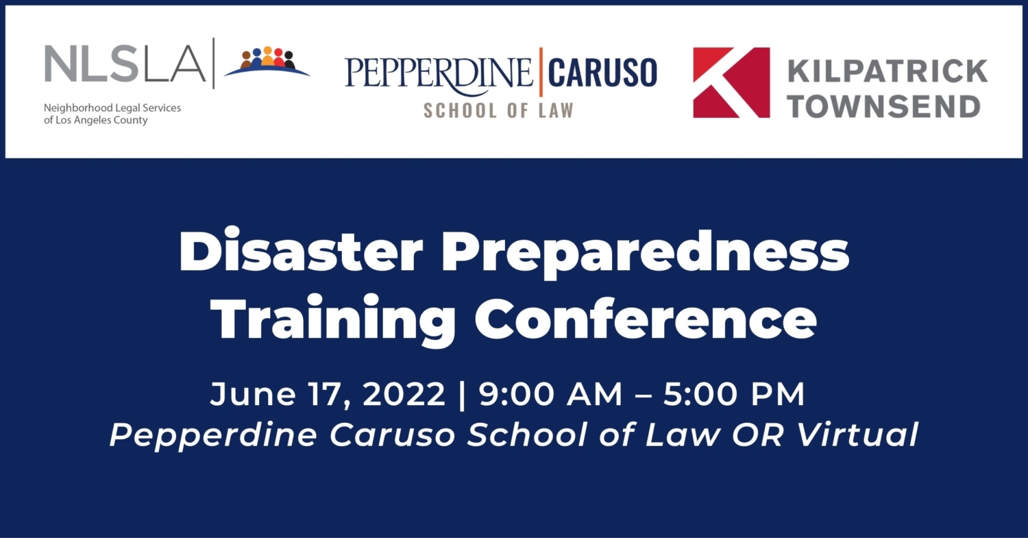 Disaster Preparedness Training Conference - NLSLA